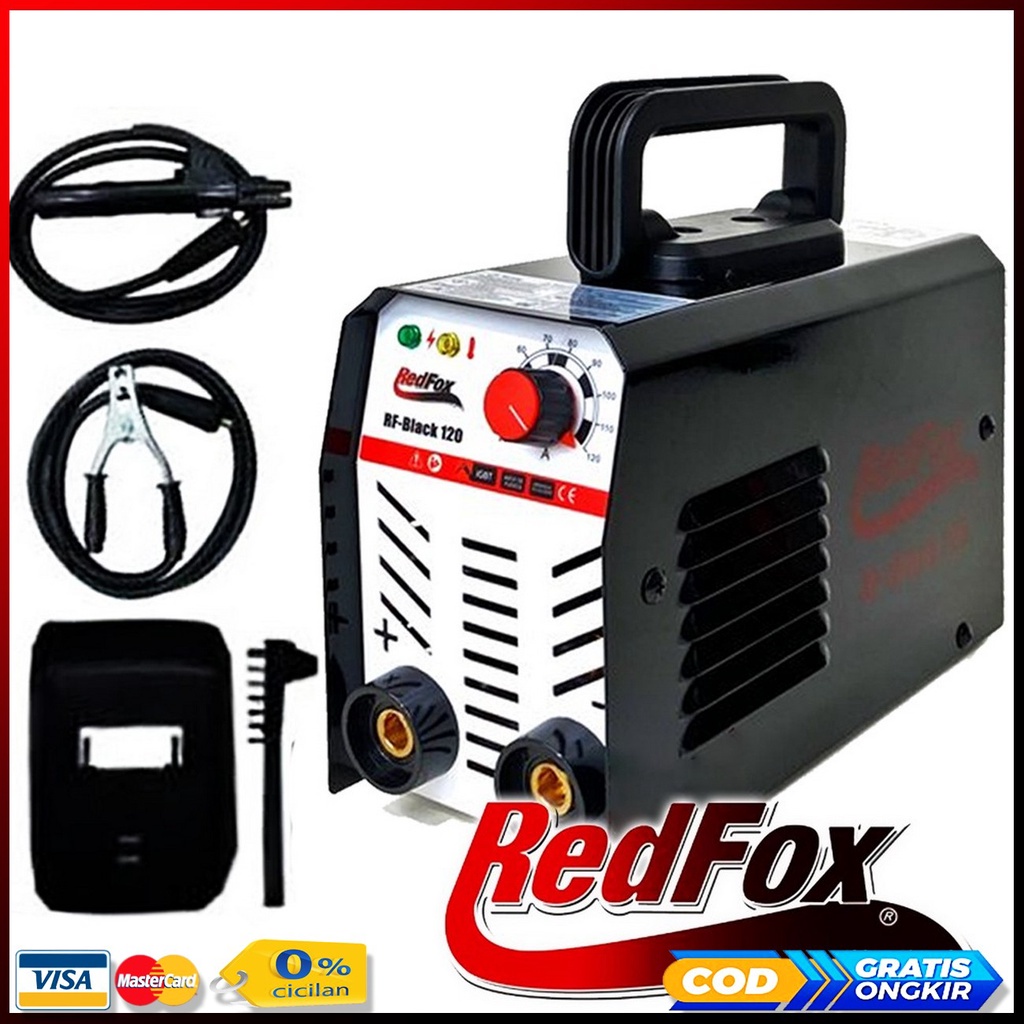 Jual REDFOX Inverter Las RF Black / 120 Mesin Las Trafo Las / Mesin Las 400Watt murah dan ...