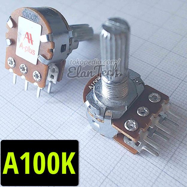Jual A100k Potensio A-Plus Aplus Stereo Potensiometer A 100k Elan73c ...