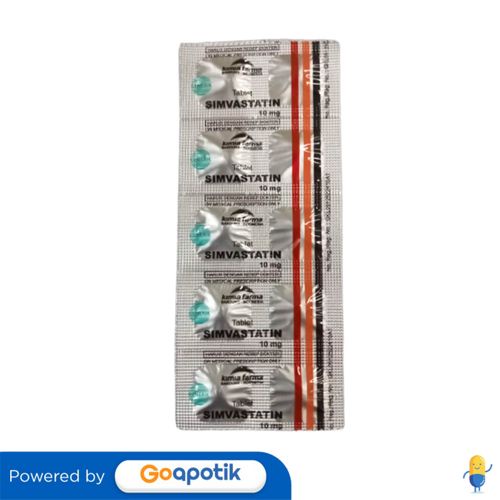 Jual SIMVASTATIN 10 MG KIMIA FARMA STRIP 10 TABLET | Shopee Indonesia