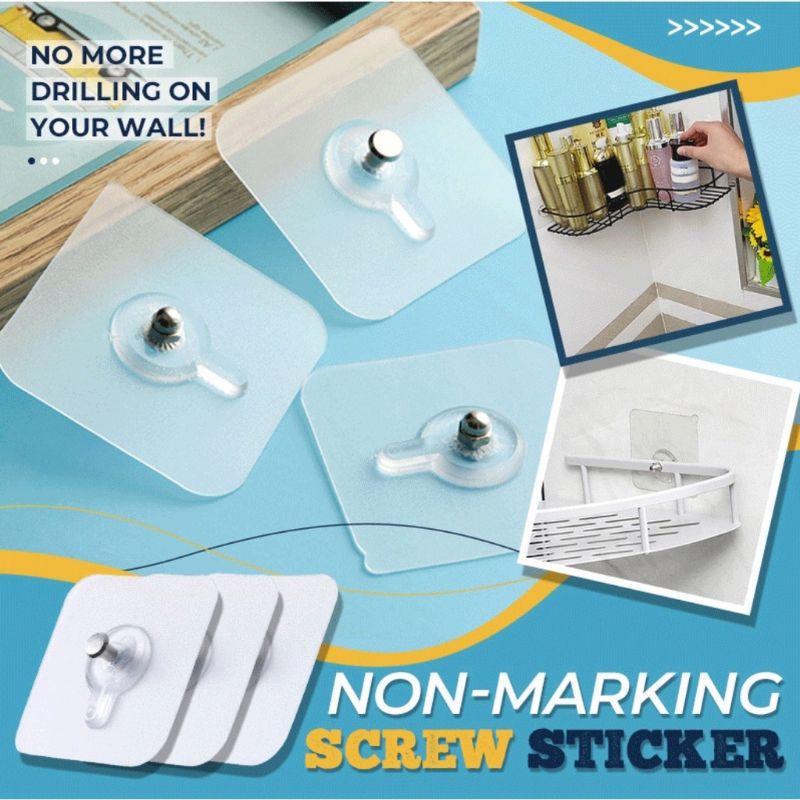 Jual Hook Baut Hook paku Tempel Dinding Tanpa Bor Gantungan Mur paku ...