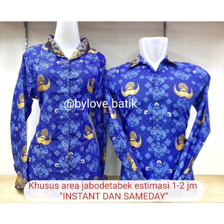 Jual Sale Seragam Batik Korpri Terbaru - Kemeja Batik Pria & Wanita - Batik Guru - Batik Pns ...