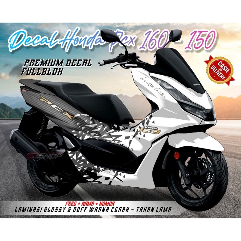 Jual striping pcx 160 new full motif abstrak decal pcx full body ...