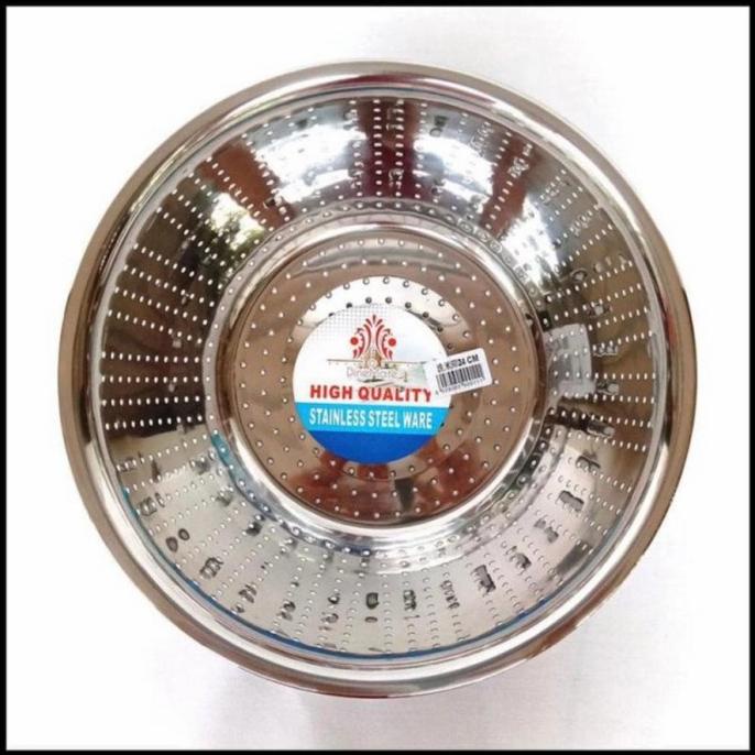 Jual SARINGAN SAYUR NASI STAINLESS WADAH PANCI BASKOM JARING UKURAN 24 ...
