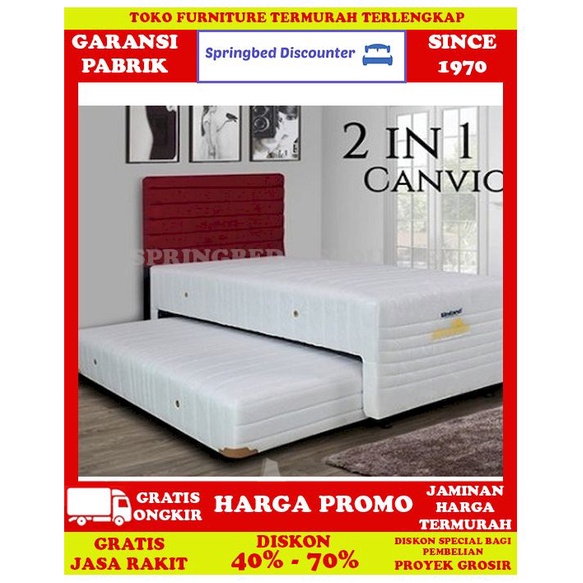 Jual Spring Bed UNILAND PARADISE Hb CANVIO 2in1 2 in 1 100x200 Kasur ...
