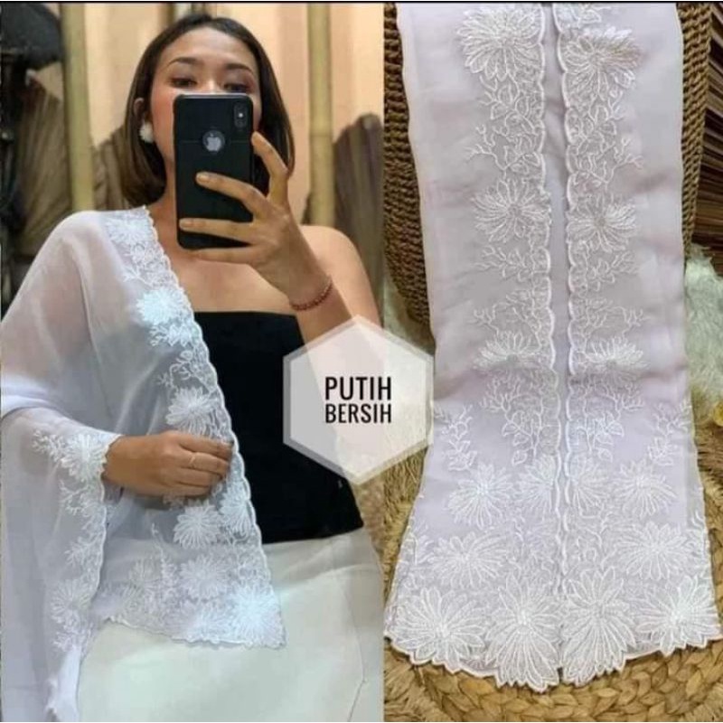 Jual kain kebaya bordir terbaru/kain kebaya murah/kebaya wisuda/kain kebaya bali | Shopee Indonesia
