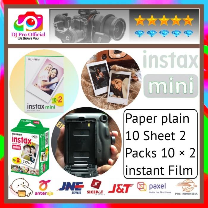 Jual Instax Mini Refill Fuji Film Paper plain 10 Sheet 2 Packs 10X2 ...