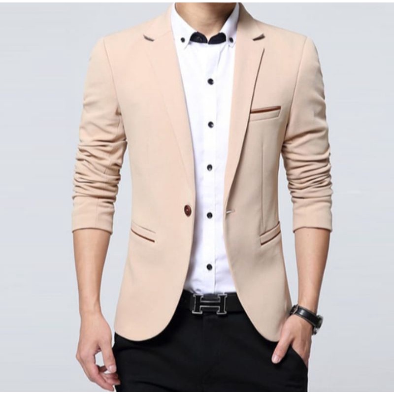 Jual Blazer pria formal, blazer korean pria, jas pria | Shopee Indonesia