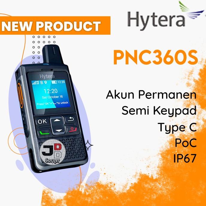 Jual HT POC Hytera PNC360S Wifi 4G LTE GPS IP67 ORI Garansi PNC360 PNC ...