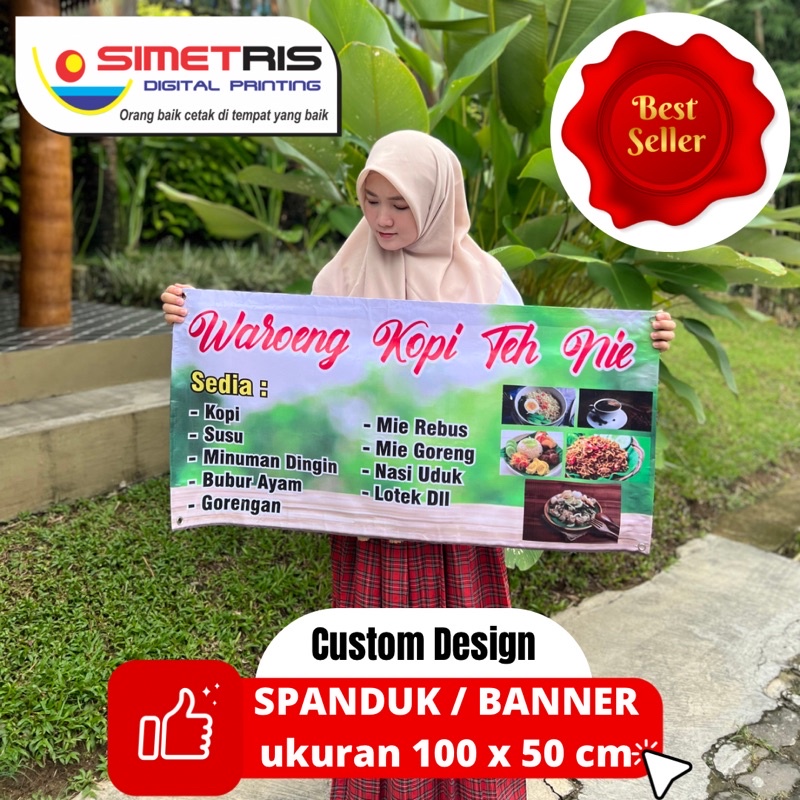 Jual Spanduk Banner ukuran 100x50 cm | Shopee Indonesia