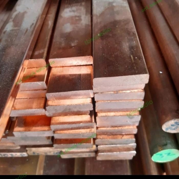 Jual Insulator Copper Plate Plat Tembaga Busbar 3 Mm X 30 Mm X 25 Cm ...
