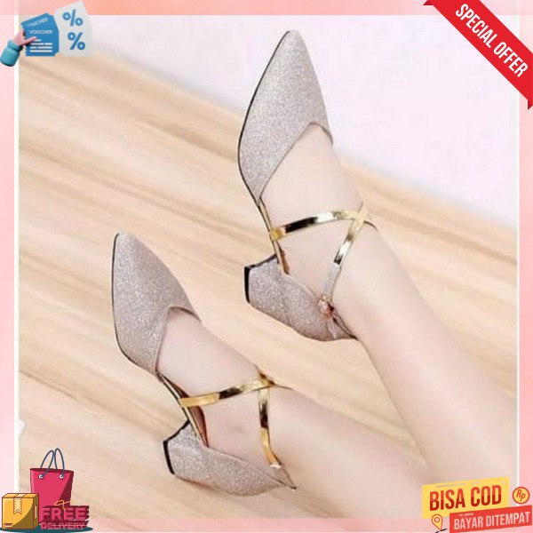 Jual Sendal Pesta Wanita Hak Tinggi High Heels Hils Wanita Heals Pesta ...