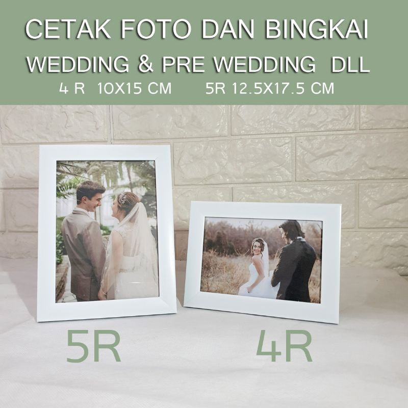 Jual FOTO BINGKAI PIGURA 4R 5R pre wedding + CETAK PHOTO termurah ...
