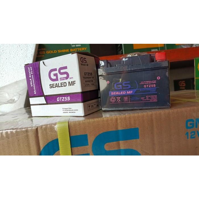 Jual Aki Motor Honda Beat Fi Cw Cbs Carbu Karbu Gtz5S Gs E Accu Kering Mf | Shopee Indonesia