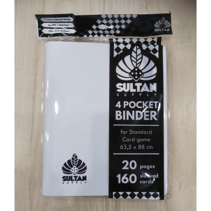 Jual Best Seller Sultan Supply Card Album 4 Pocket Binder White ...