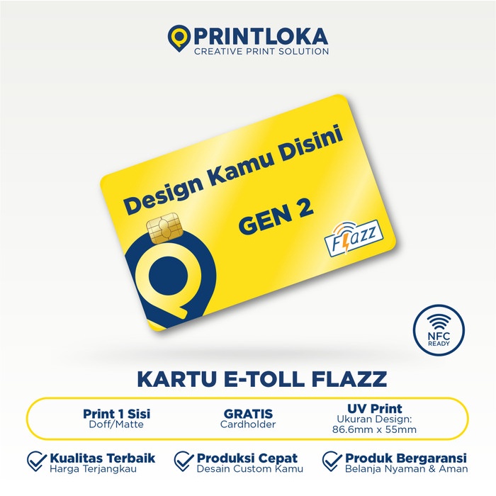 Jual PREMIUM KARTU FLAZZ GEN2 CUSTOM PRINT 1M E TOLL E-TOLL ETOL BCA SALDO 0 GEN 2 BEST QUALITY ...