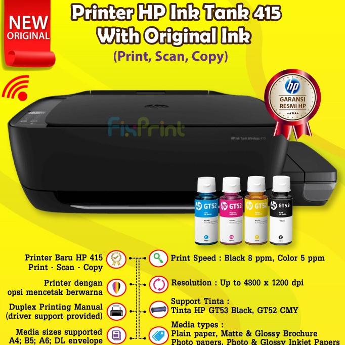 Jual Printer Hp Ink Tank 415 Print Scan Wifi Wireless All In One Resmi ...