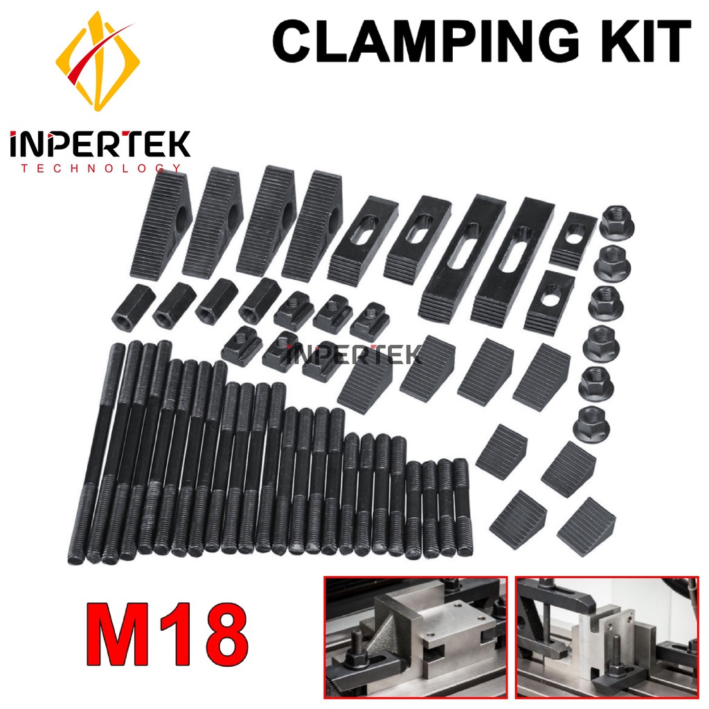 Jual Clamping Kit M18 Clamp Set M 18 Klem Penjepit Mesin Milling ...