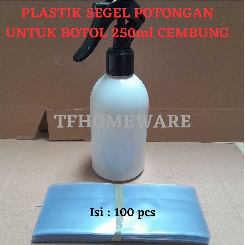 Jual Plastik Segel Botol Cembung 250ml isi 100pcs Plastik Wrap Shrink ...