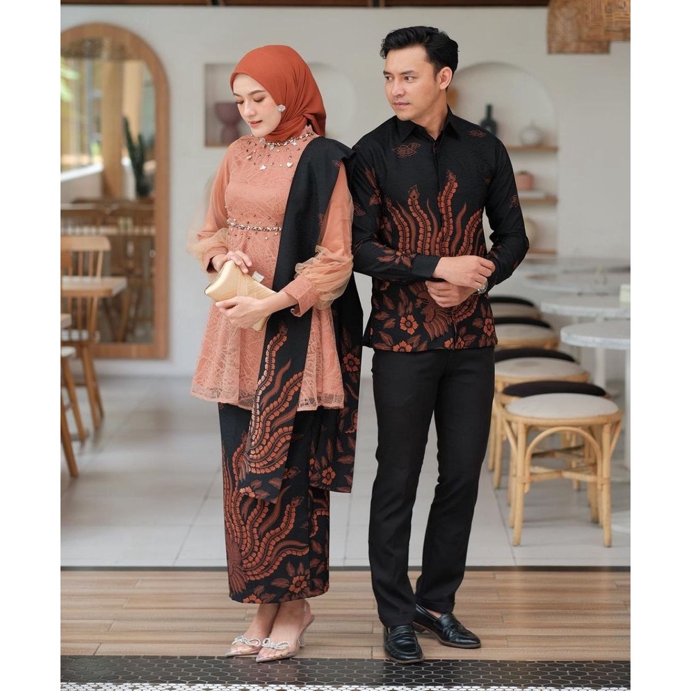 Jual Special4.4 Batik Couple Modern Couple Modern Kebaya Tunik Couple ...