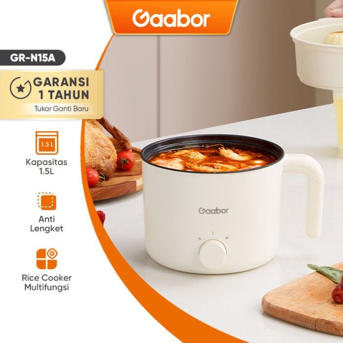 Jual Gaabor Panci Listrik 1,5L Multifungsi / GR-N15A | Shopee Indonesia