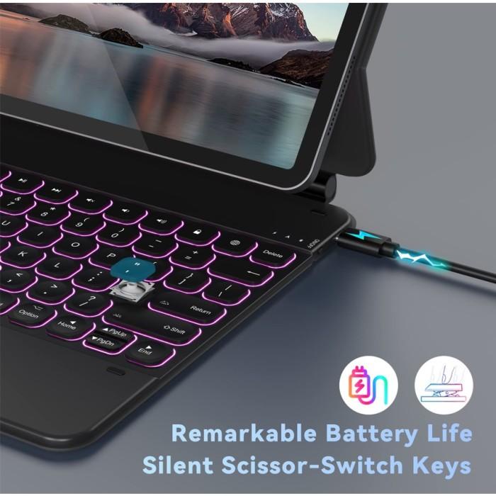 Jual Goojodoq Float Cantilever Magnetic Keyboard Case For Ipad 12.9 ...