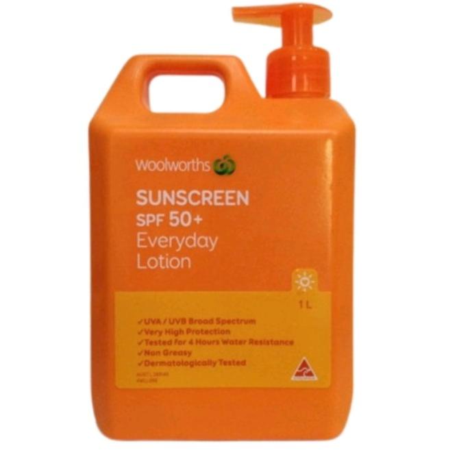Jual Woolworths Sunscreen SPF 50+ Everyday Lotion 1L | Shopee Indonesia