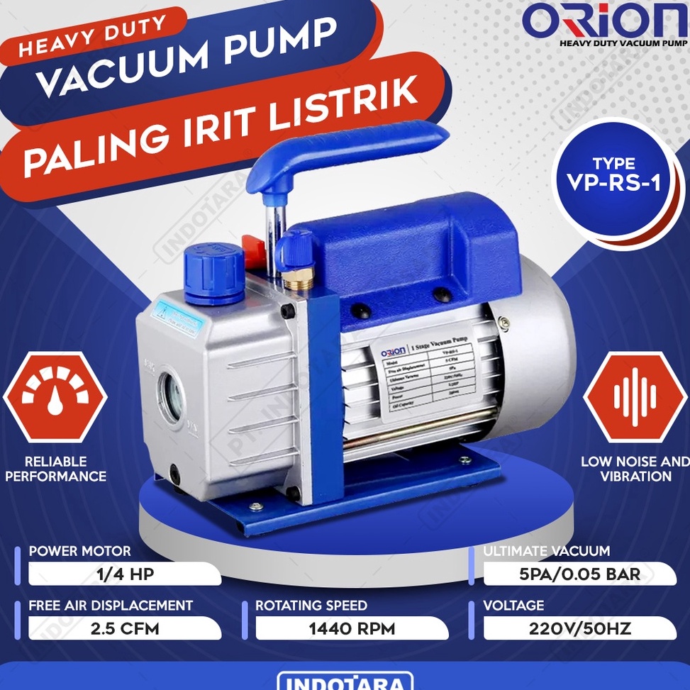 Jual HARGA BERSAHABAT Vacuum Pump AC Mesin Pompa Vacuum AC 1/4 hp Orion ...