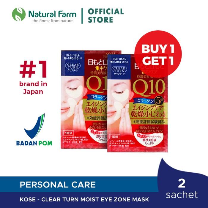 Jual Mask Buy 1 Get 1 Kose Clear Turn Moist Eye Zone Mask (1 Sachet ...