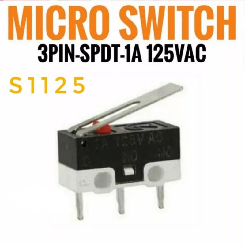 Jual Micro Limit Switch Saklar Mouse Mikro Tekan 125V 1A CNC 3D Printer ...
