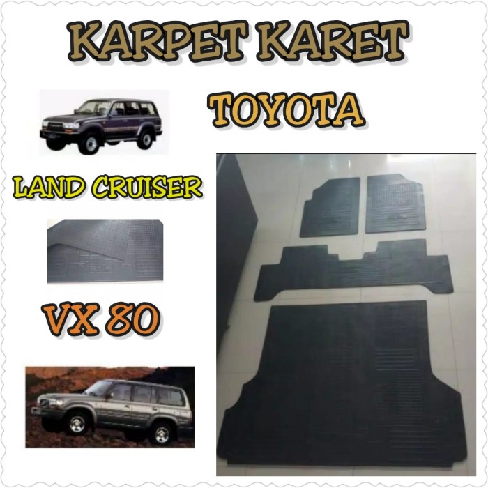 Jual Karpet Karet Alas Lantai Mobil Land Cruiser Vx80 Vx 80 Bombastis ...
