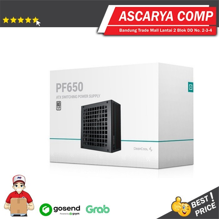 Jual Best Seller Psu / Power Supply Deepcool Pf650 80 Plus 650W / 650 ...