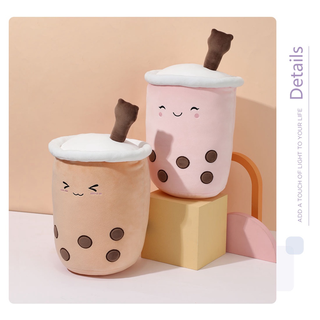 Jual K49 MINISO BONEKA BOBA LUCU MAINAN MEWAH BOBA MILK TEA 37CM LEMBUT ...