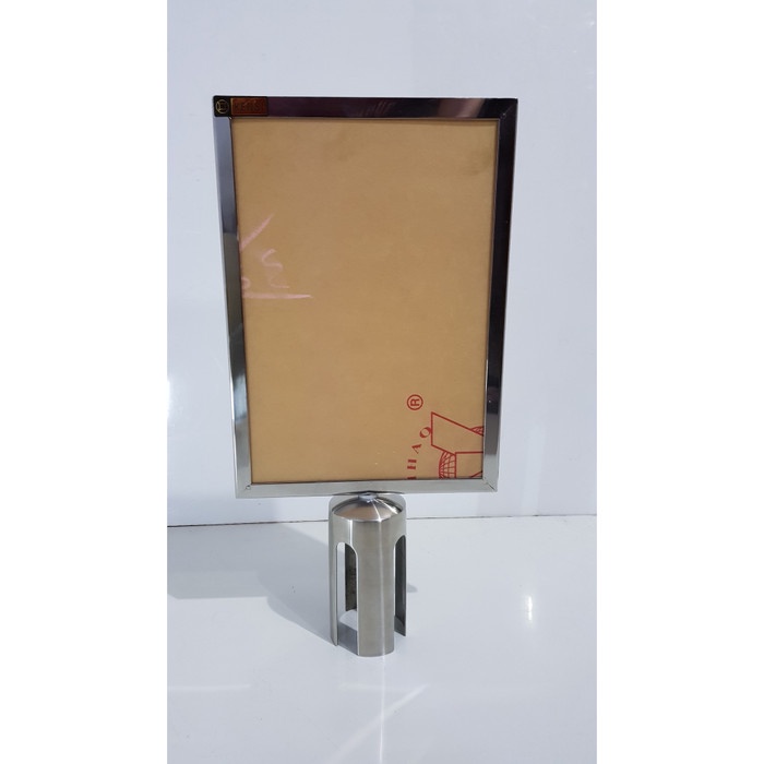 Jual Jilid Sign Frame A4 Potrait Signage Poster Papan Tiang Antrian ...