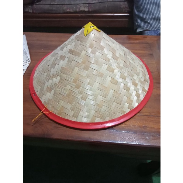 Jual caping bambu/camping gunung/pelindung kepala/Capil sawah | Shopee ...