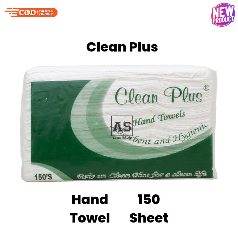 Jual Tisu Tissue Clean Plus Hand Towel Isi 150 Sheet / 1 Ply / Tissue ...