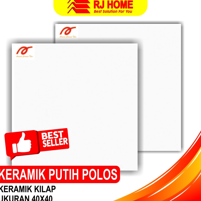 Jual Seller.. [PROMO] KERAMIK 40X40 PUTIH POLOS ARWANA TEXTURE SUPER ...