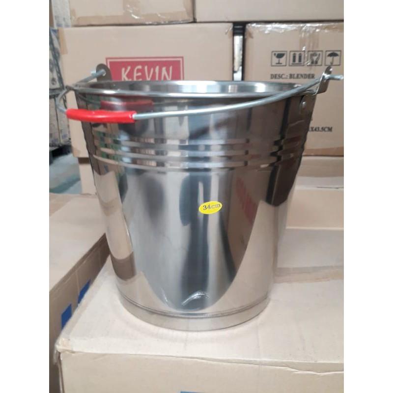 Jual Ember Timba Stainless Steel Besar 20 Liter 16 Liter 15 Liter 5 ...