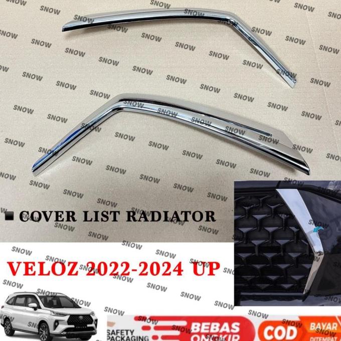 Jual List Grill Samping Radiator Veloz 2022 2023 2024 Hitam Chrome ...