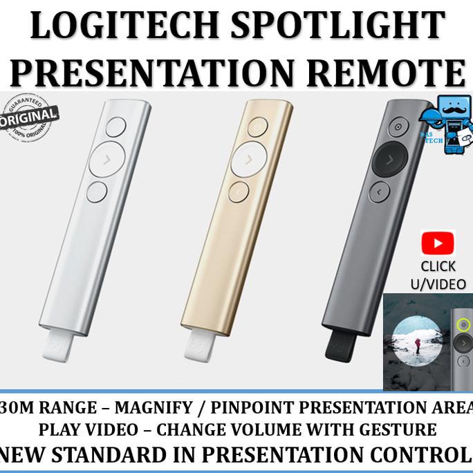Jual Presenter Logitech Spotlight Wireless Presentation Remote | Shopee ...