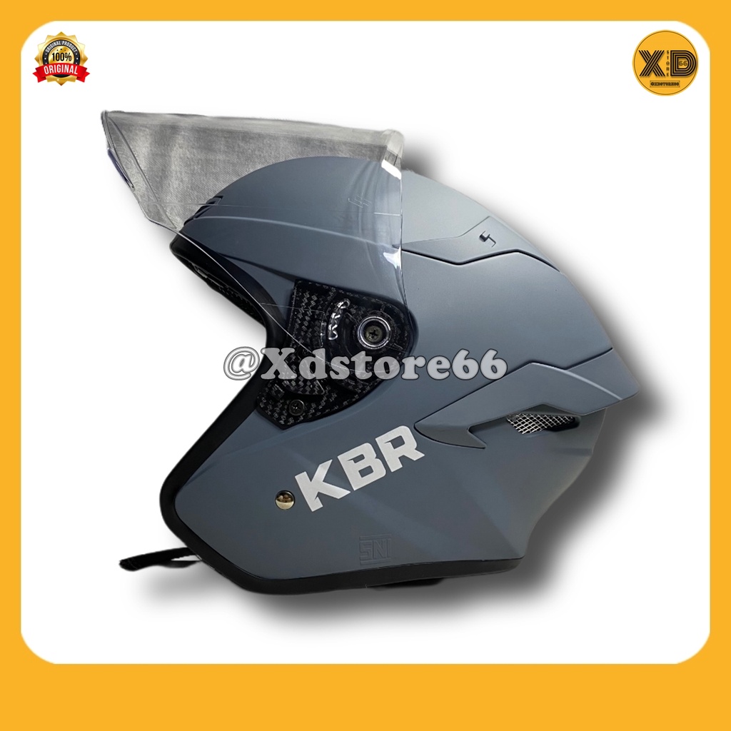 Jual Helm Sepeda Motor Half Face Kbr Kairo Solid Polos Paket Ganteng ...