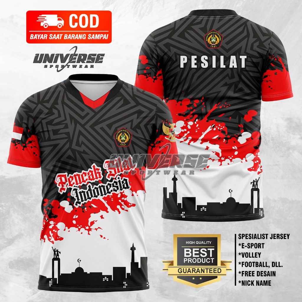 Jual Kaos Jersey Pencak Silat IPSI, IKSPI, PAGAR NUSA, PSHT, DLL. Batik ...