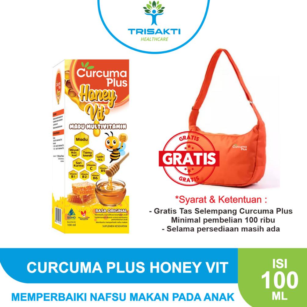 Jual 7.7 Sale Curcuma Plus Honey Vit Syrup Multivitamin Madu 100 Ml ...