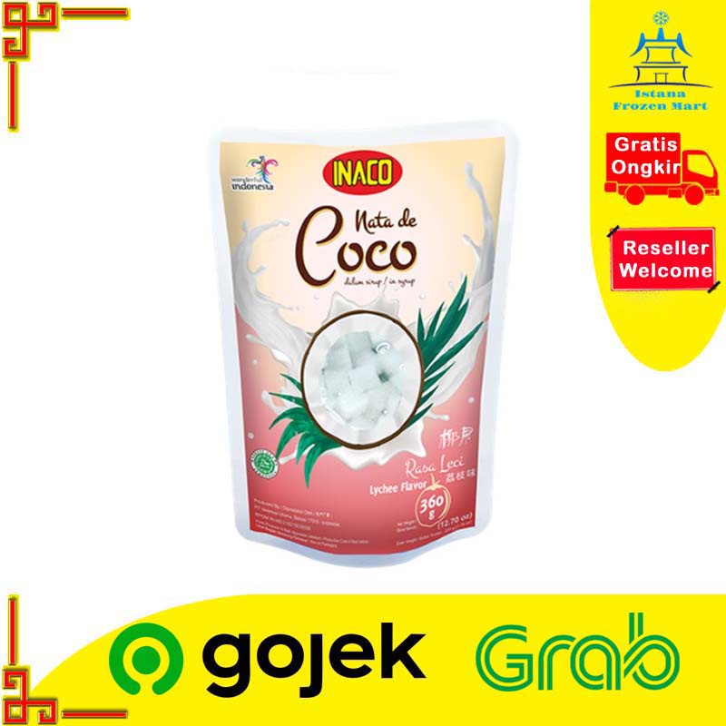 Jual Nata De Coco Rasa Leci 360gr - INACO | Shopee Indonesia