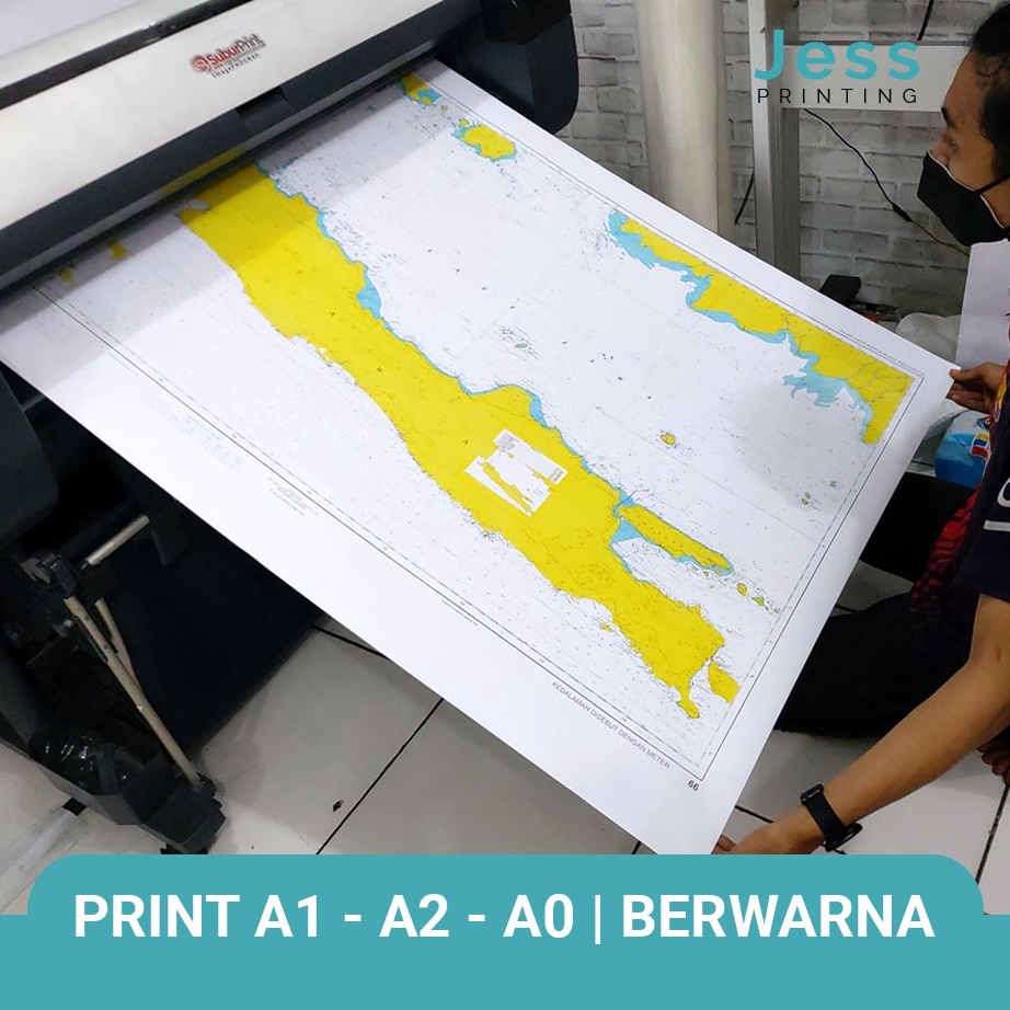 Jual ORIGINAL% Cetak Print A1 A2 A0 Hvs Full Color | Cocok Untuk Print Peta | Shopee Indonesia
