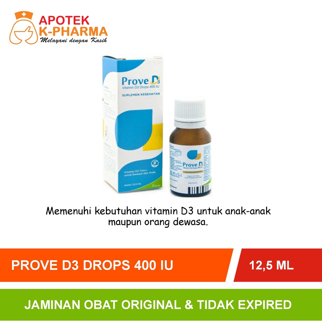 Jual Prove D3 Drops - Vitamin Untuk Dewasa Dan Anak Isi 12,5ml Obat ...