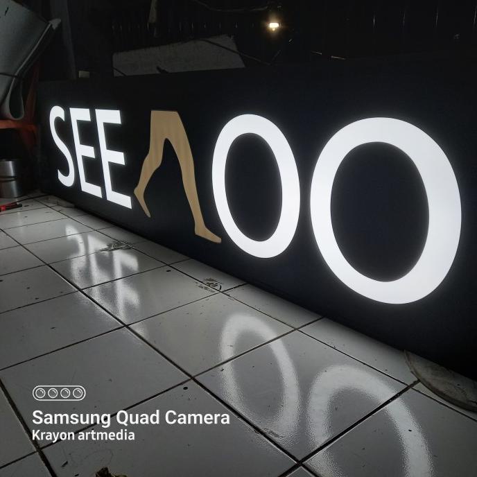 Jual Neon box kotak acrylic visual cutting sticker | Shopee Indonesia