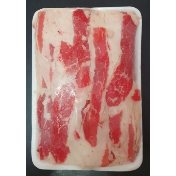 Jual BEEF SLICE SHORT PLATE 500 GR FAT DAGING SAPI LAPIS YOSHINOYA ...