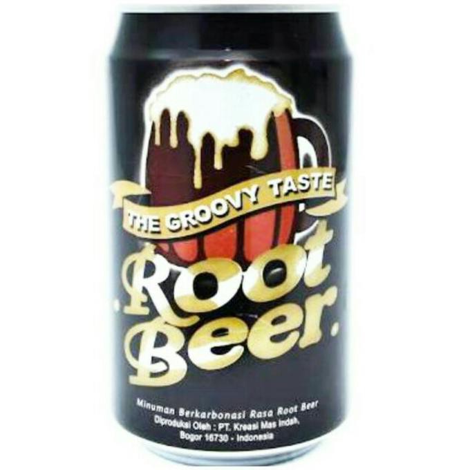 Jual ROOT BEER CAN 330 ML KALENG MINUMAN SODA BERKARBONASI THE GROOVY ...