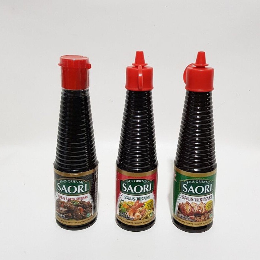 Jual (BOTOL 133ML) SAORI SAUS TIRAM BOTOL SAORI TERIYAKI SAORI LADA ...