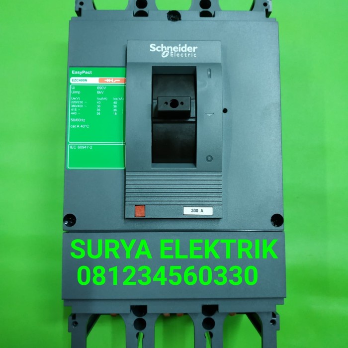 Jual Mcb Mccb Breaker Nfb 3 Phase 3 Pas 300A 300 Amp 300 A Schneider ...